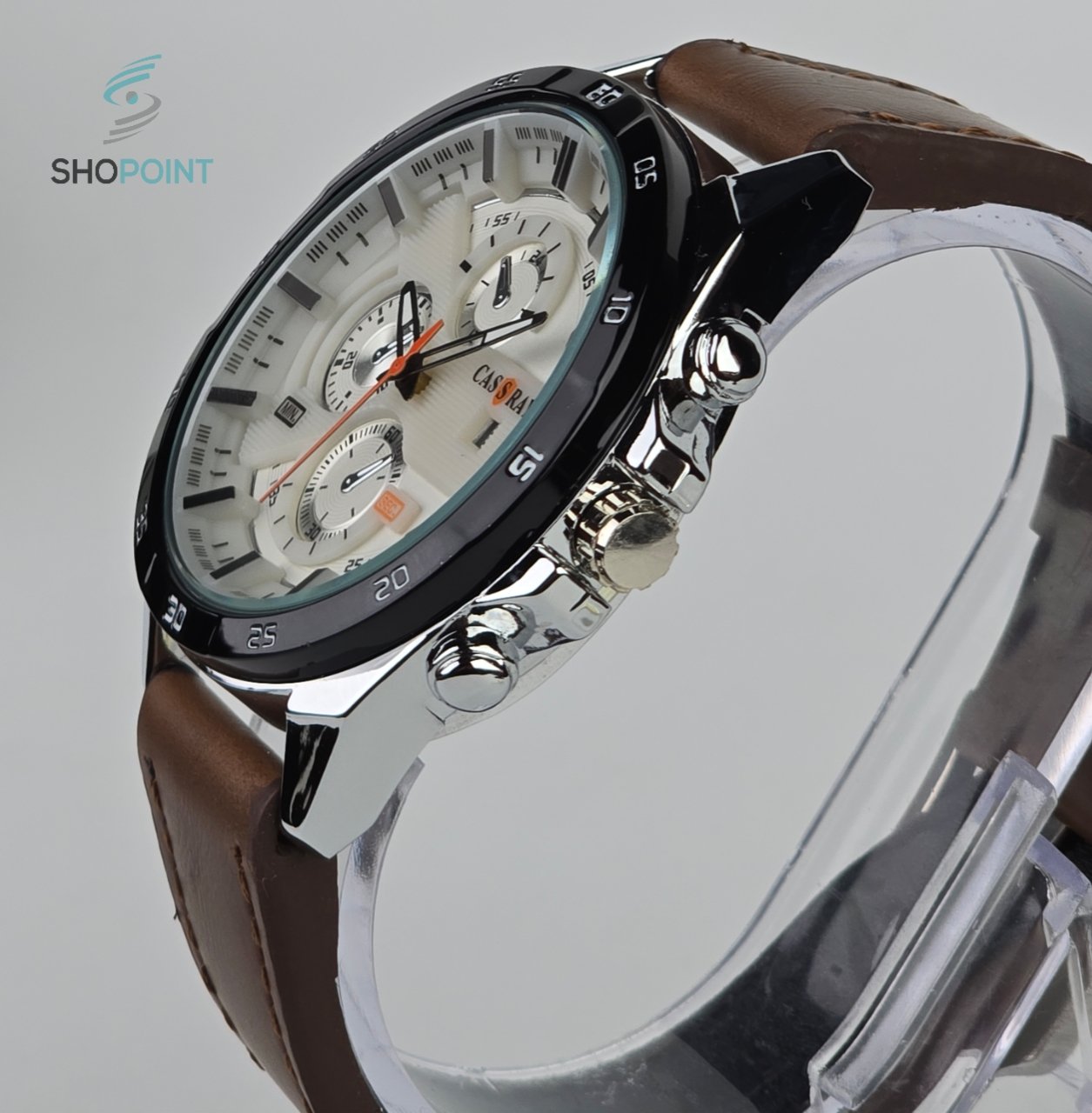 CASSRAY Sports Leather Straps Watch For Mens. – shopoint.pk