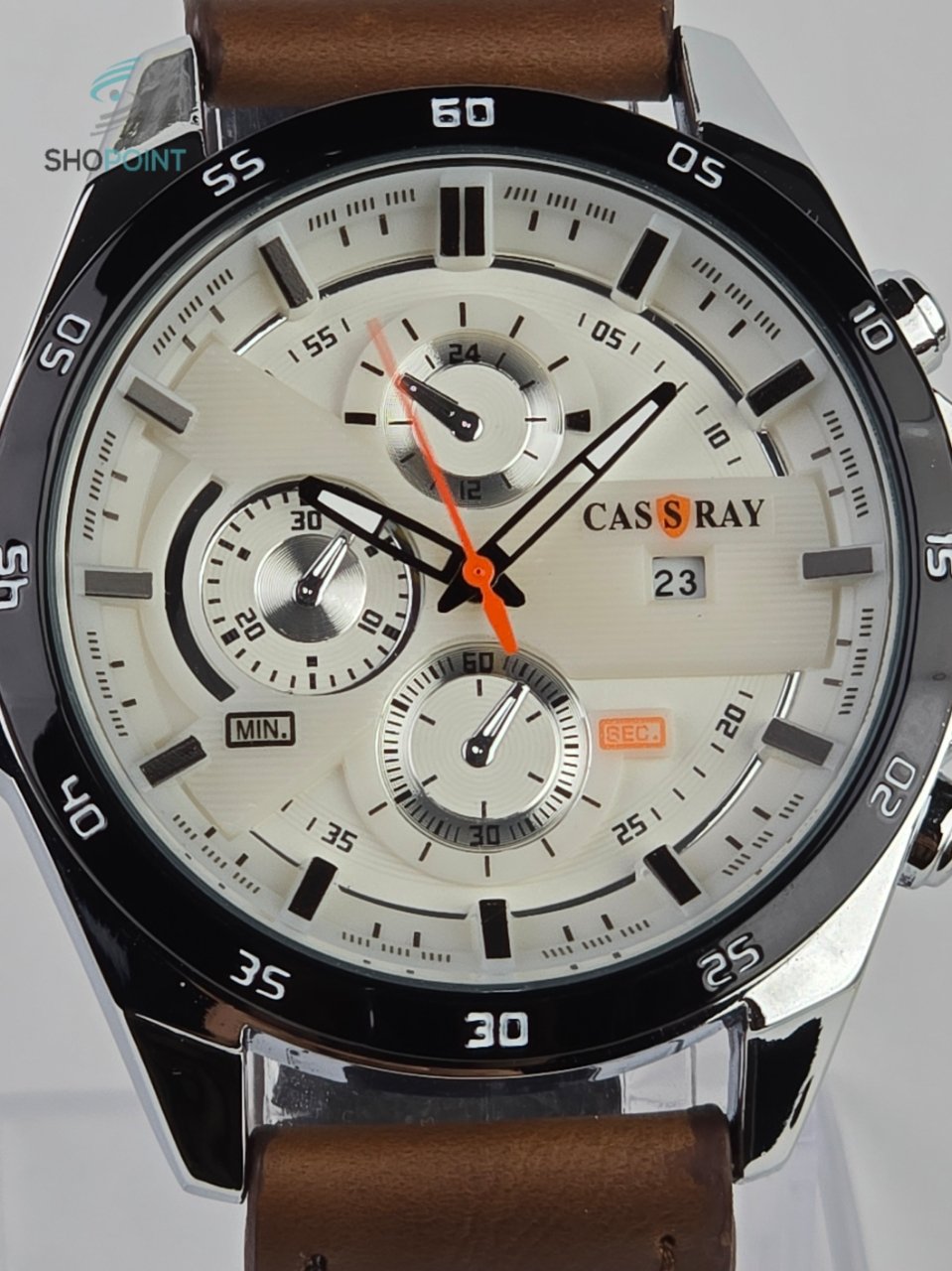 CASSRAY Sports Leather Straps Watch For Mens. – shopoint.pk
