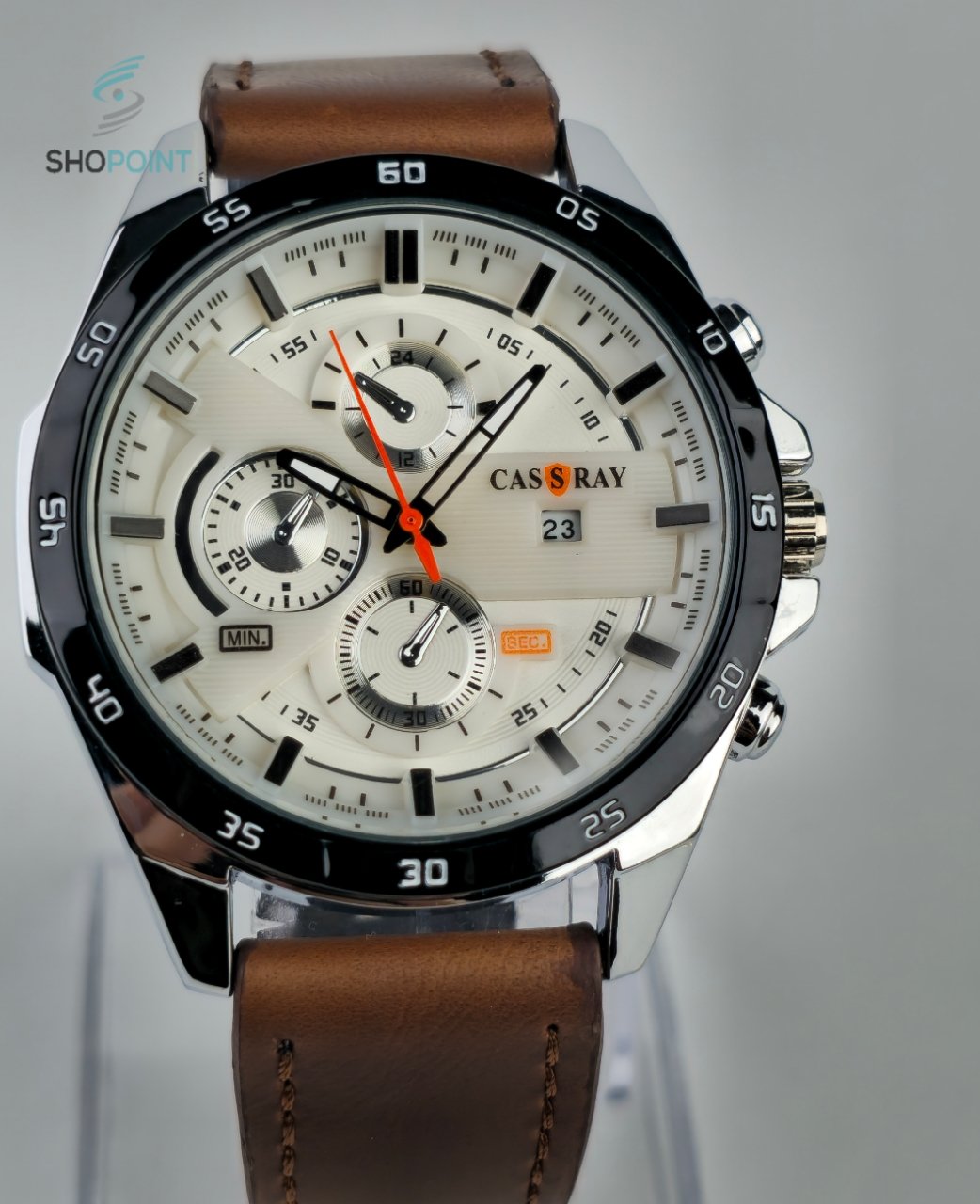 CASSRAY Sports Leather Straps Watch For Mens. – shopoint.pk