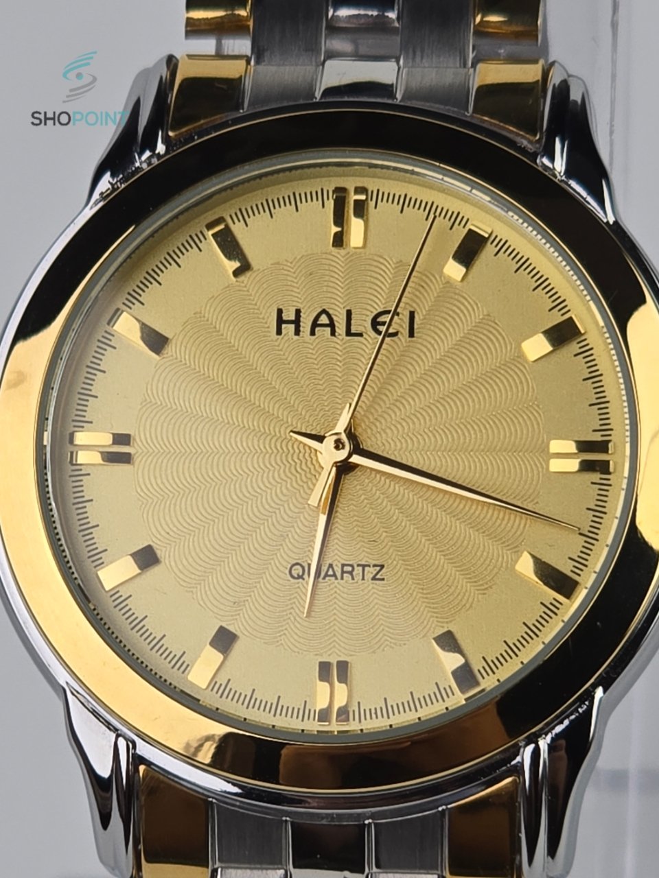 HALEI QUARTZ GOLDEN DIAL WATCH FOR MEN. – shopoint.pk