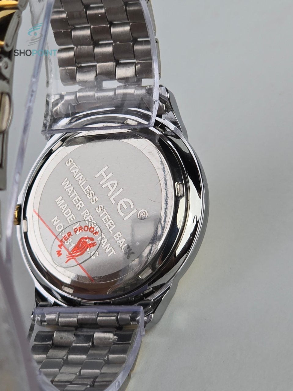 HALEI QUARTZ GOLDEN DIAL WATCH FOR MEN. – shopoint.pk