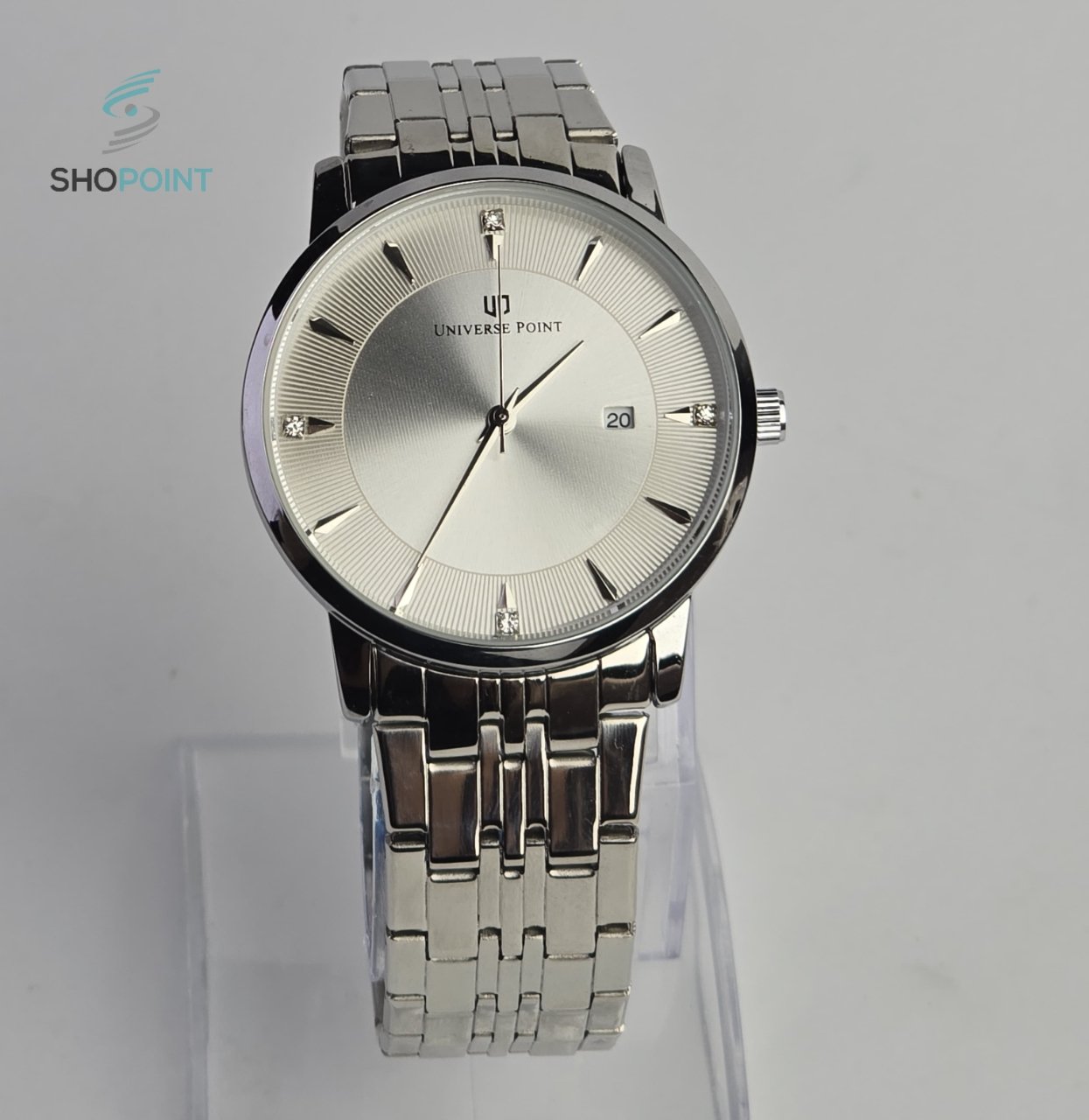 Universal Point Slim Stainless Steel Chain Men`s Watch. – shopoint.pk