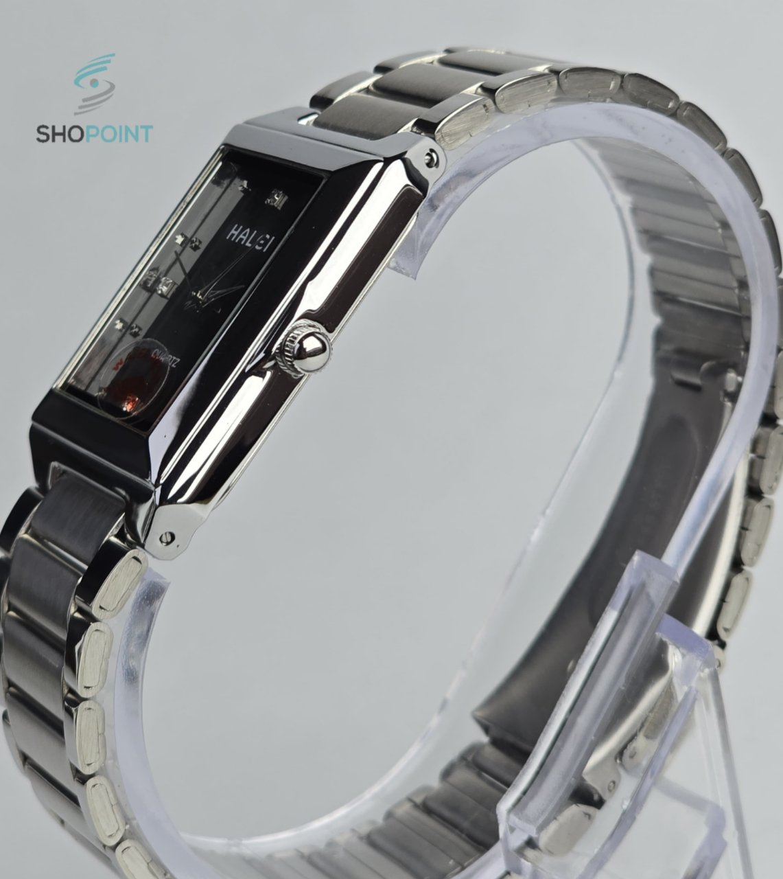 HALEI Square Dial Stainless Steel Chain Watch For Men. – shopoint.pk