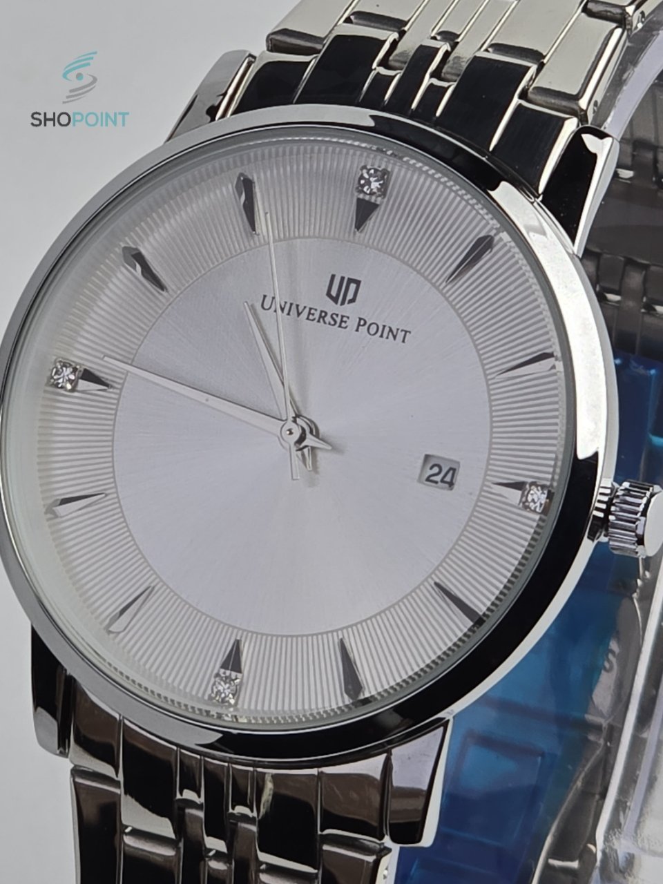 Universal Point Slim Stainless Steel Chain Men`s Watch. – shopoint.pk